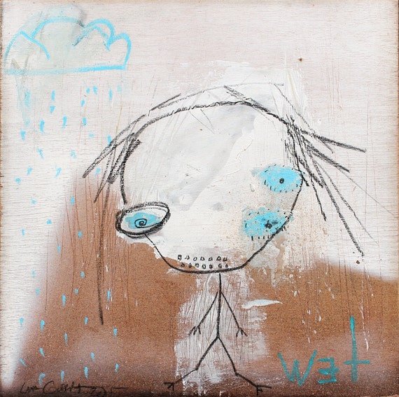 Stick Figure Art Print. Childlike Art Outsider Art Artbrut | Etsy