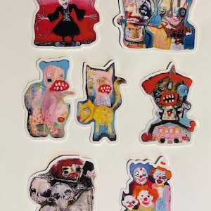 Skulls Vinyl Sticker, Dark Art, Crude Things Street Art, Horror ...