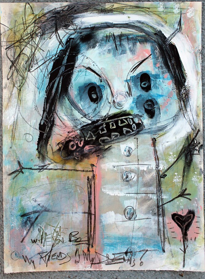 Outsider Art. 8x11 Print Modern Art Print Graffiti Art | Etsy