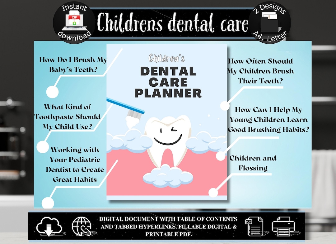 Kids Dental Care Chart | Tooth Fairy Reward Tracker | Bedtime Routine ...