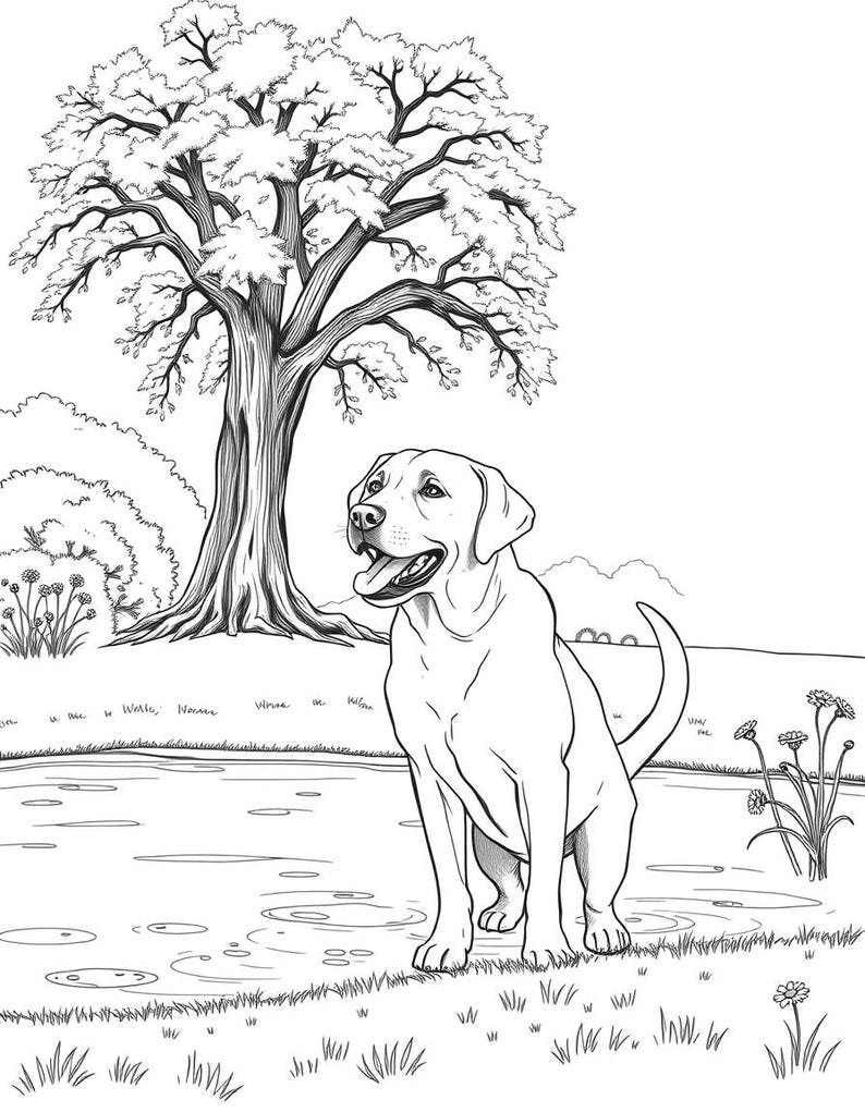 50 Dog Breeds Coloring Pages Printable Digital Download PDF Instant ...
