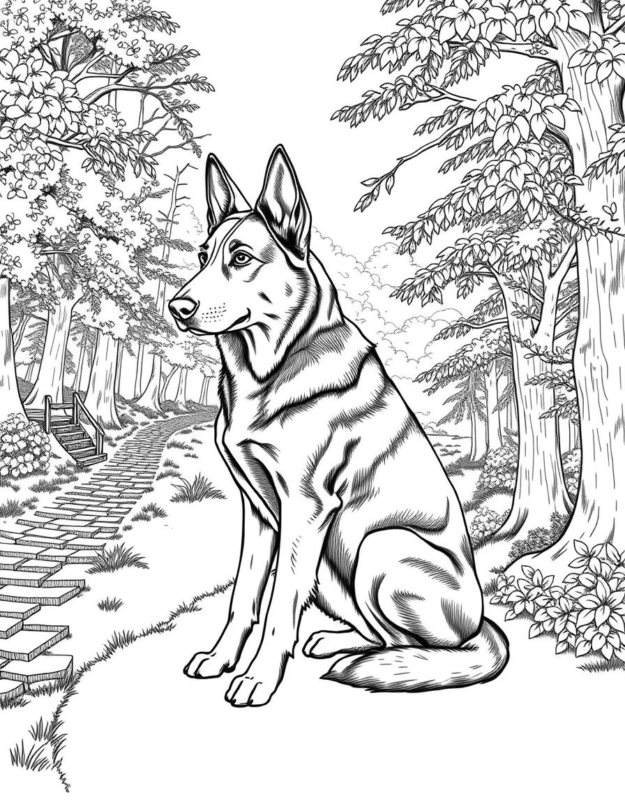 50 Dog Breeds Coloring Pages Printable Digital Download PDF Instant ...