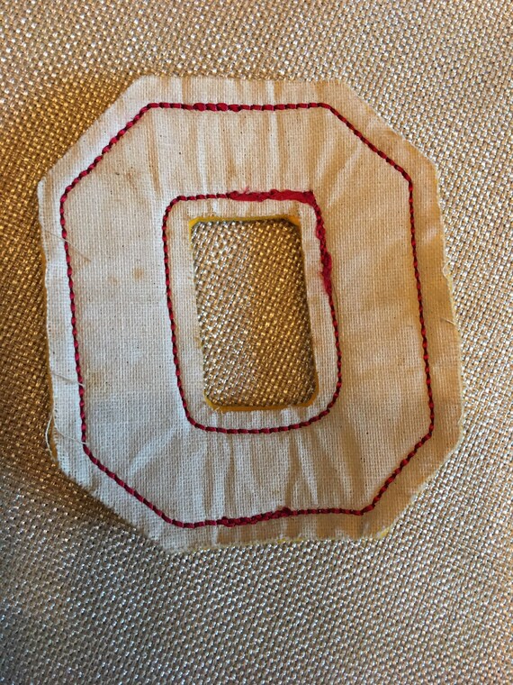 Varsity Letter Patch "O" Red High School Letter Patc… - Gem