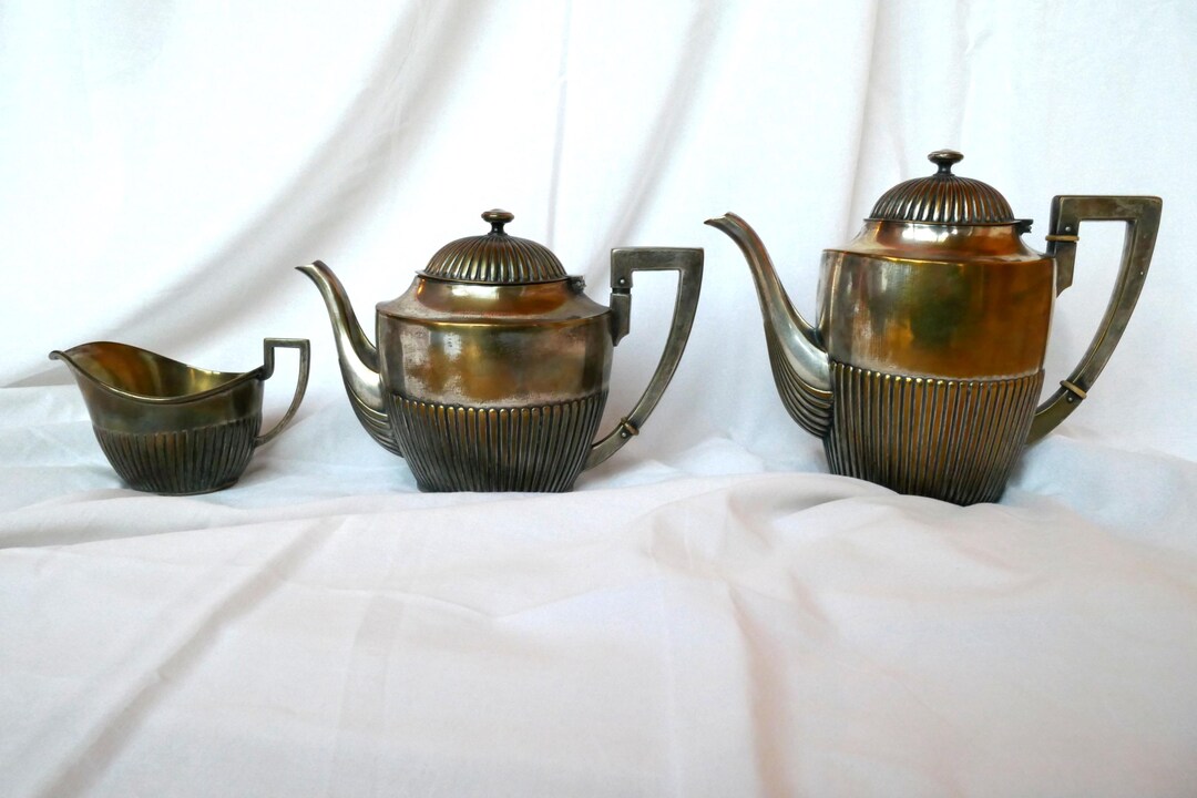 Art Deco QUIST Silver-plated Tea and Coffee Service – 1930s – Teapot ...