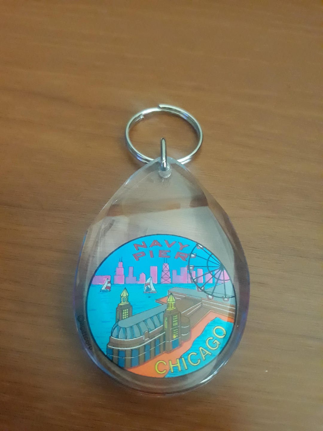 Chicago Navy Pier, Ferris Wheel Acrylic Keychain Key Chain 2.5" Long - Etsy