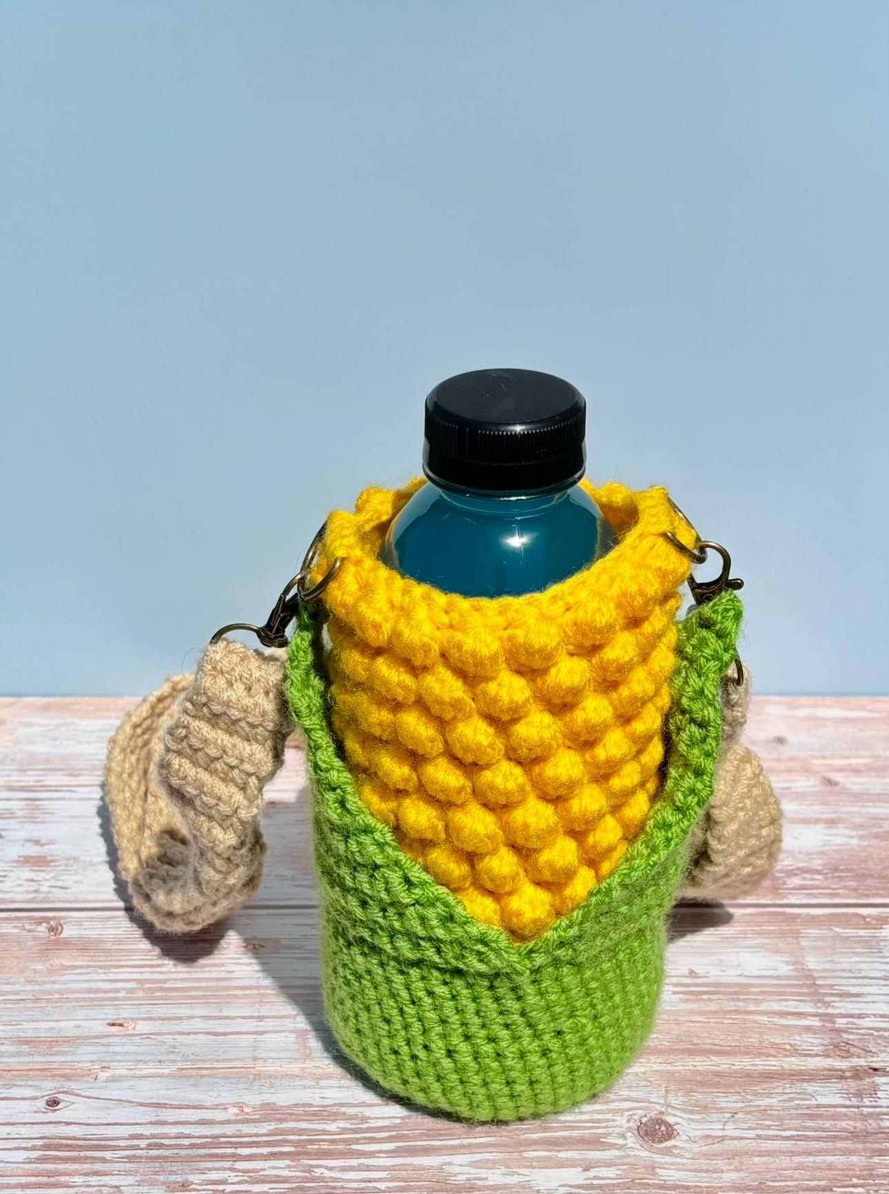 Crochet Corn Water Bottle Holder - Original Design by ...