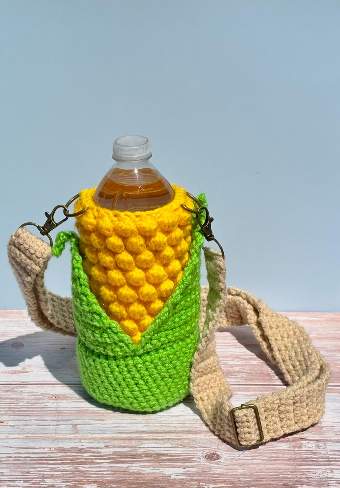 Crochet Corn Water Bottle Holder - Original Design by ...