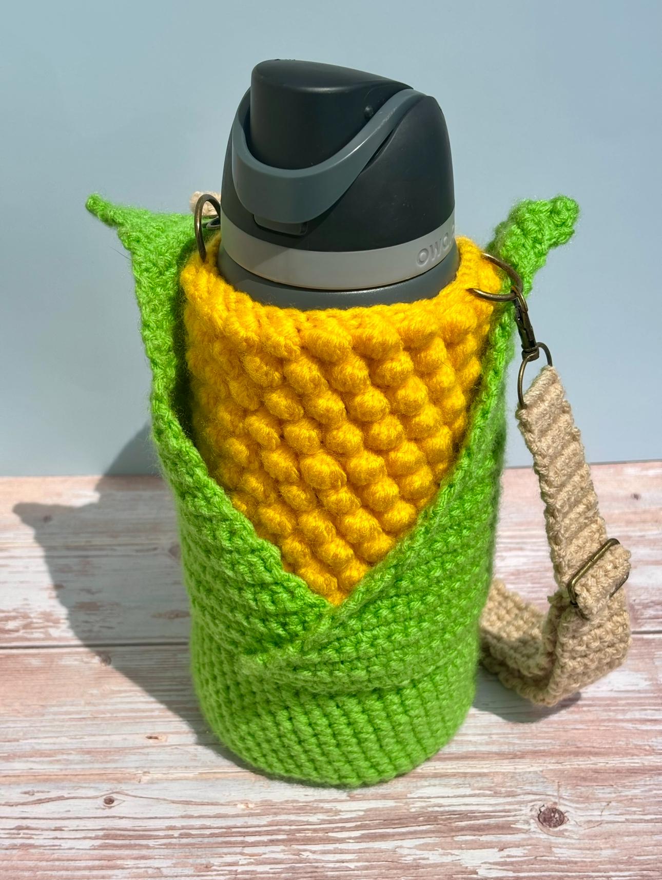 Crochet Corn Water Bottle Holder - Original Design by ...