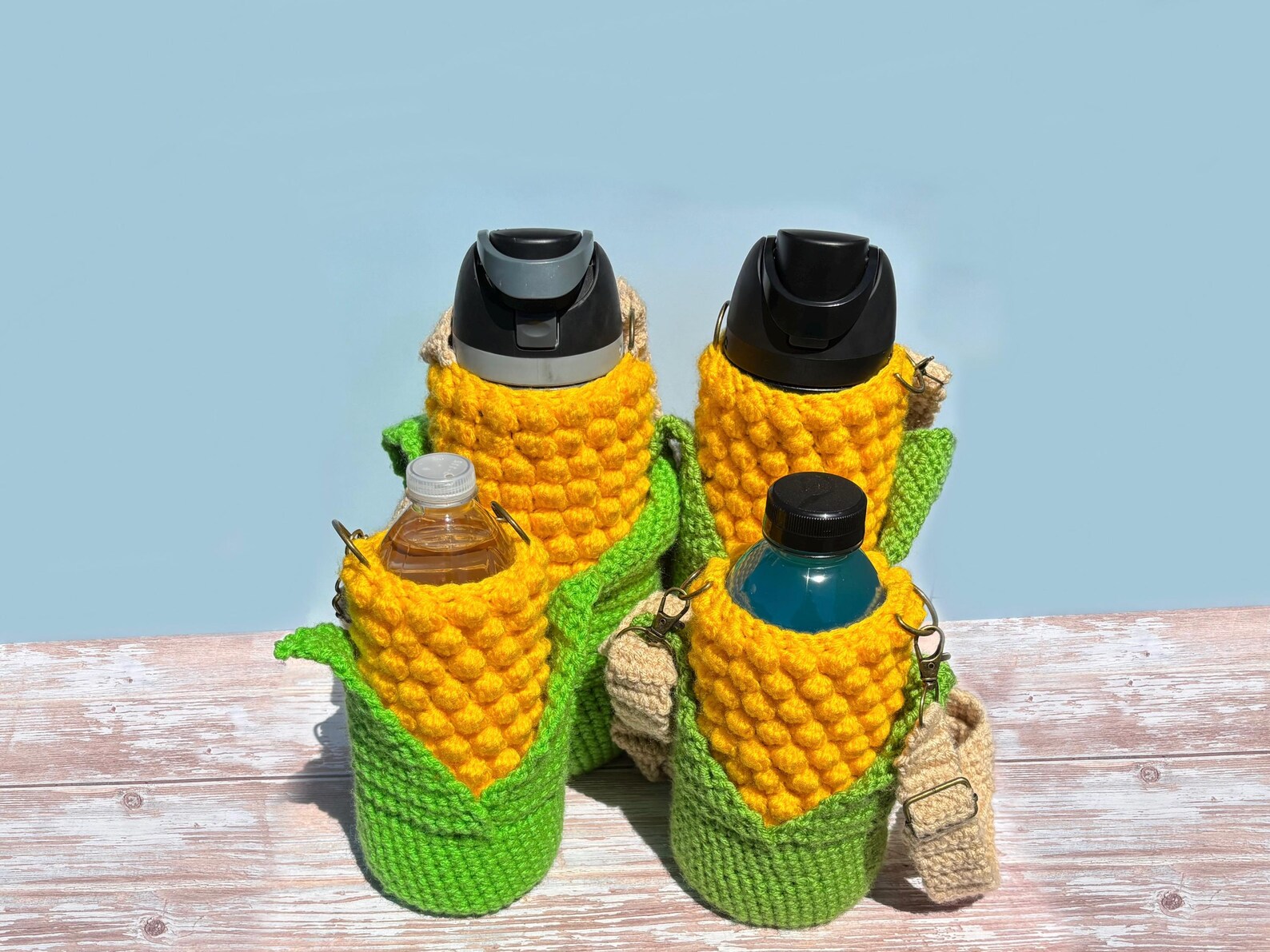 Crochet Corn Water Bottle Holder - Original Design by ...