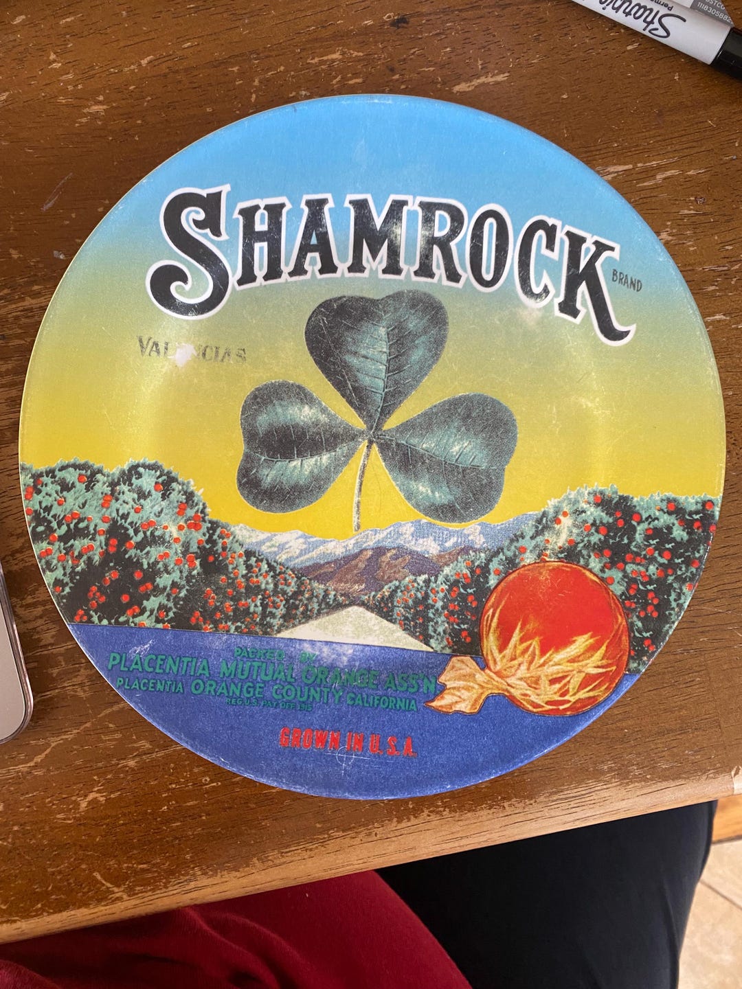Vintage Label Collection From Oneida Shamrock Valencia Oranges Plate - Etsy