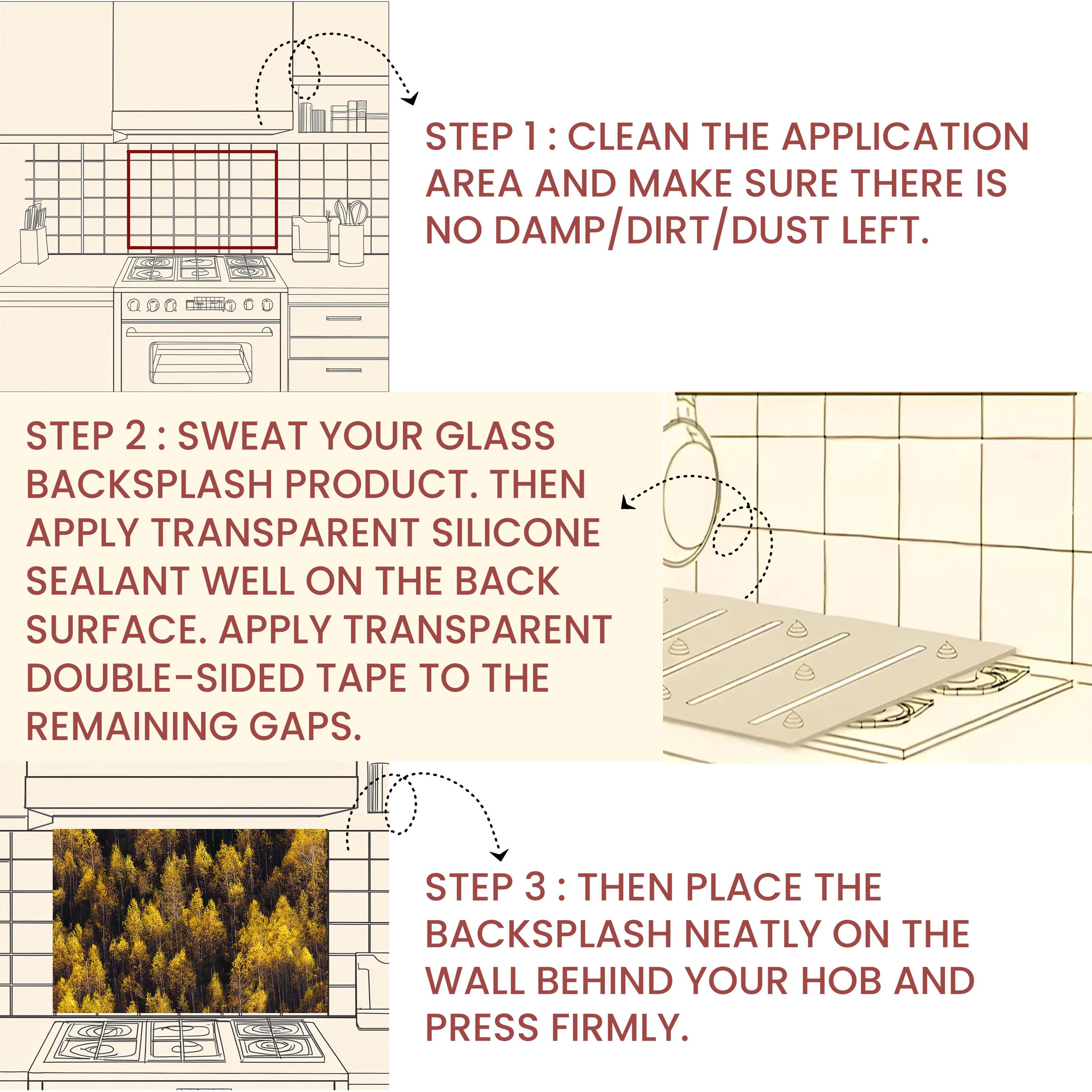 Fisherman Backsplash for Kitchen, Lake and Mountain Kitchen Backsplash ...