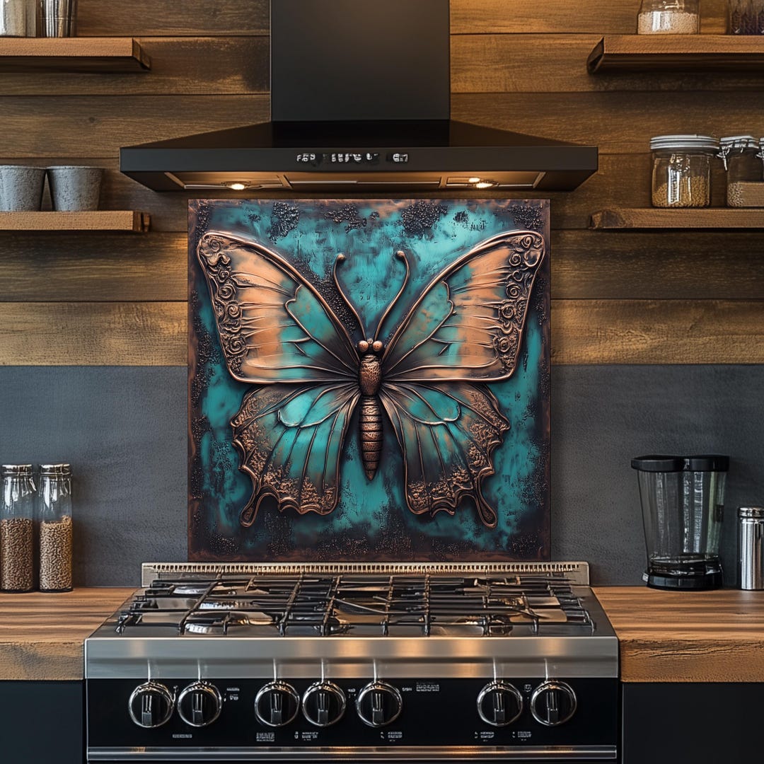Butterfly Backsplash for Kitchen, Amazing Butterfly Kitchen Backsplash ...
