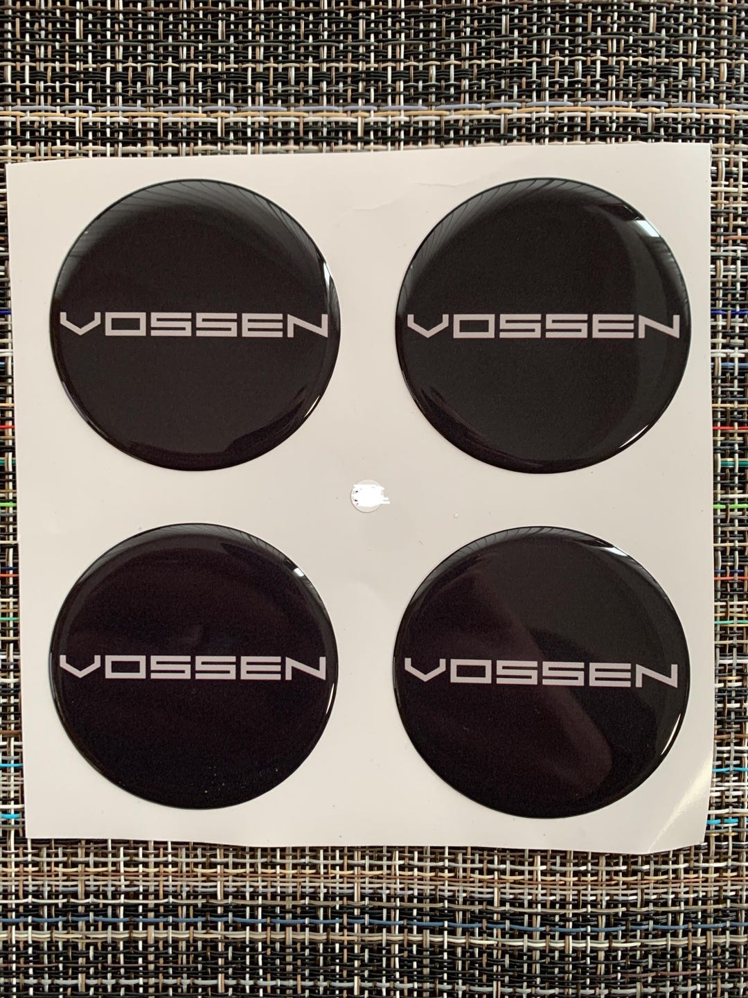 Vossen 3D Print Flat Surface Tuning Emblem, Epoxy Resin Dome Sticker, 4 ...