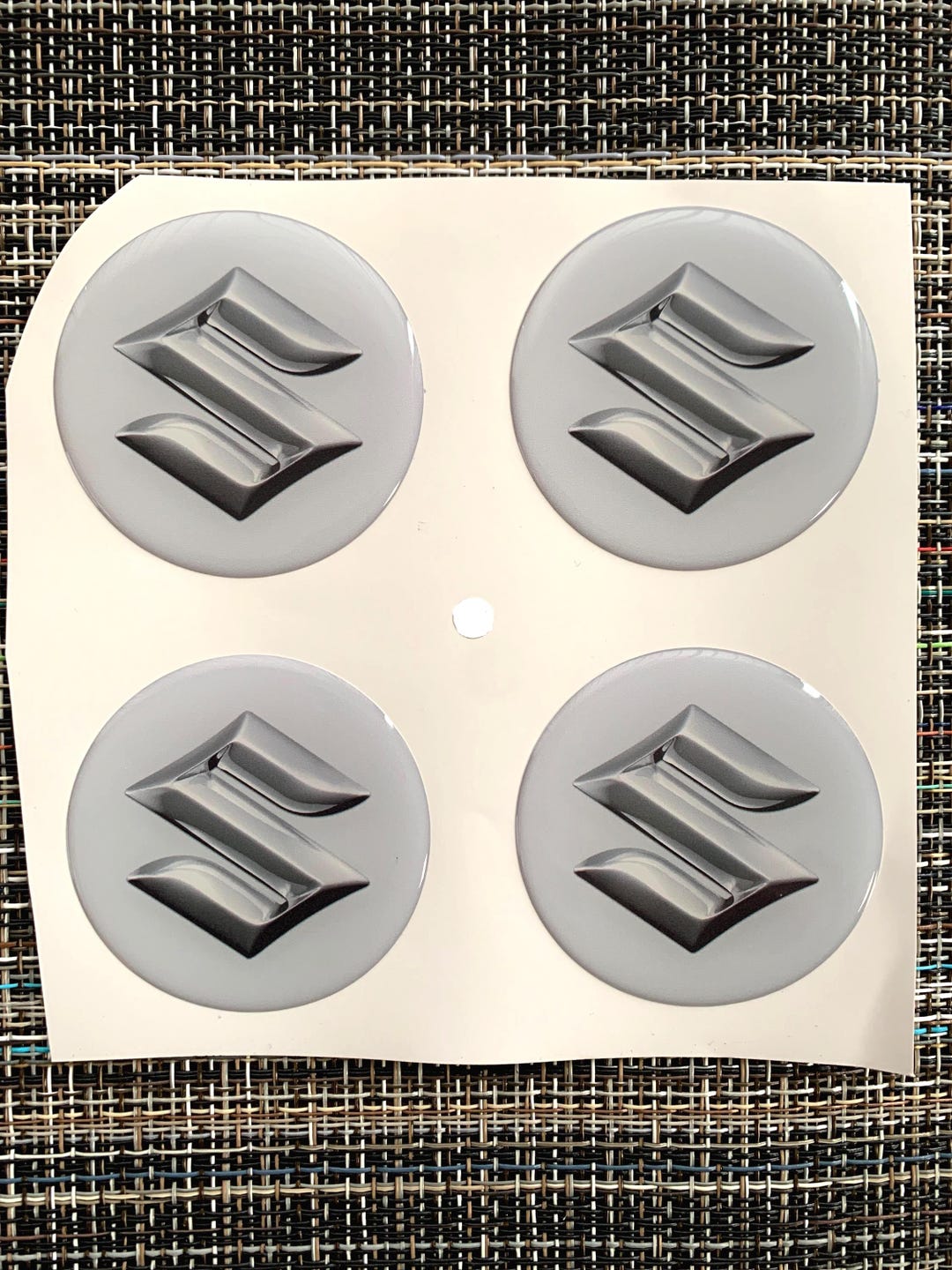 Suzuki 3D Print Flat Surface Tuning Emblem, Epoxy Resin Dome Sticker, 4 ...