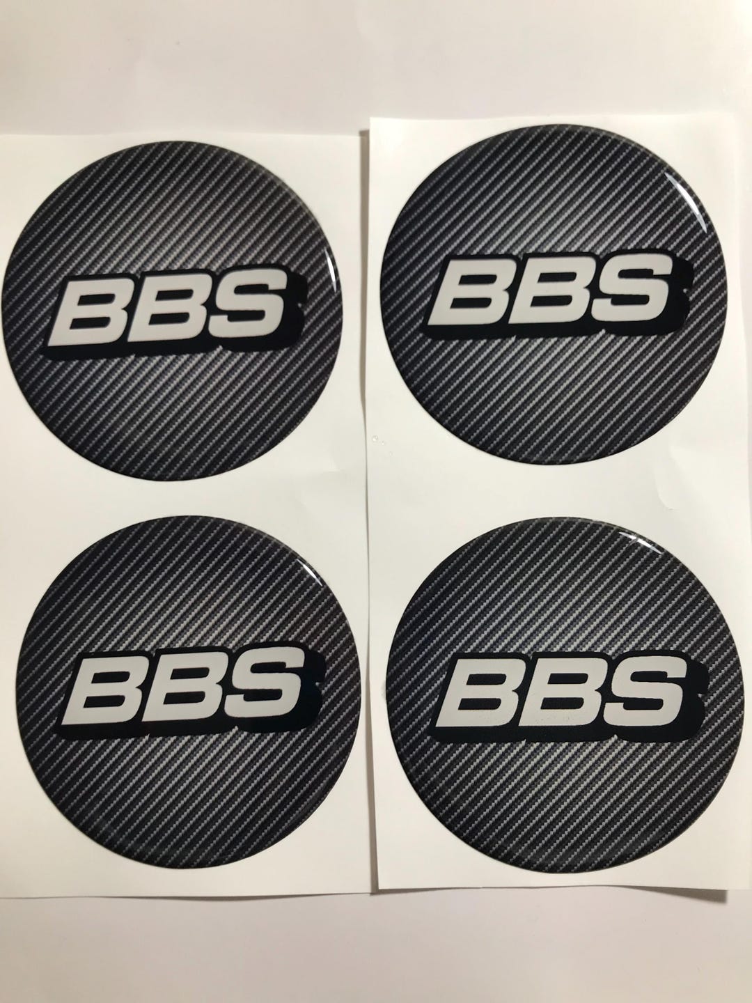 BBS 3D Print Flat Surface Tuning Emblem, Epoxy Resin Dome Sticker, 4 of ...