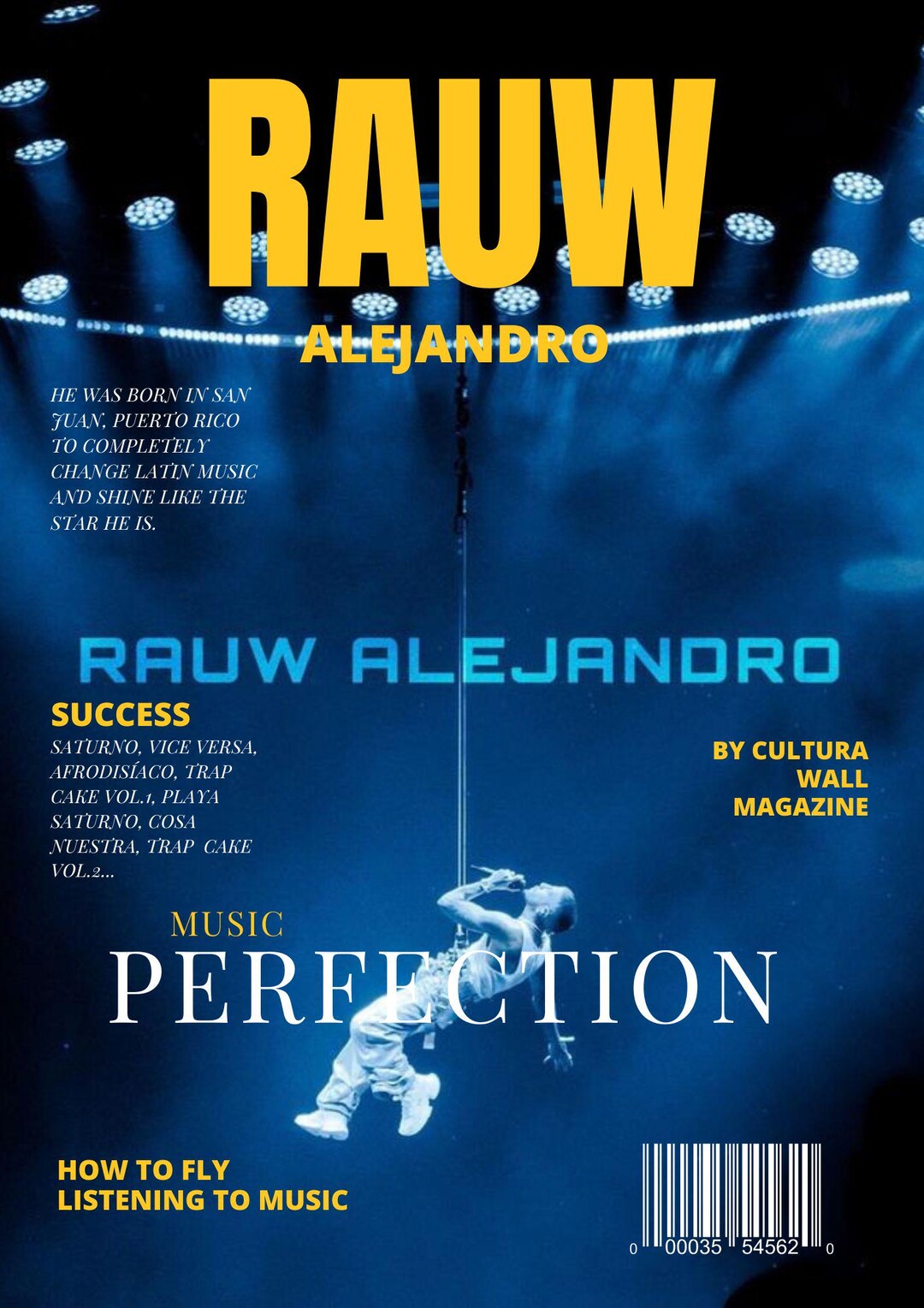 Rauw Alejandro Poster: Musical Revolution From Puerto Rico. - Etsy