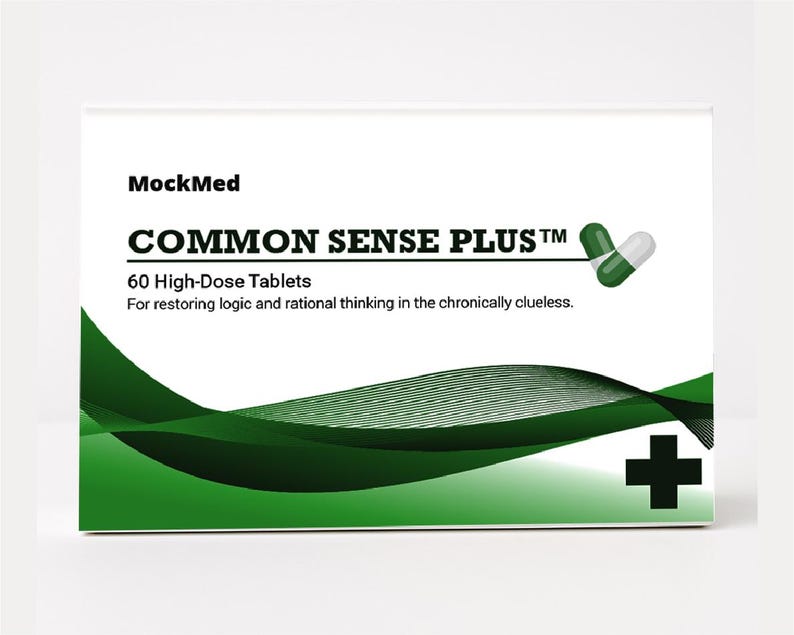 COMMON SENSE PLUS™ Gag Gift Box – Funny Novelty Medication - Etsy Australia