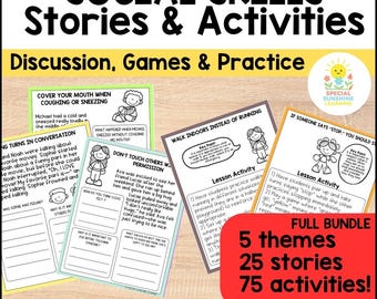 Social Skills: Stories and Activities | 15 WEEK PACK BUNDLE - Etsy