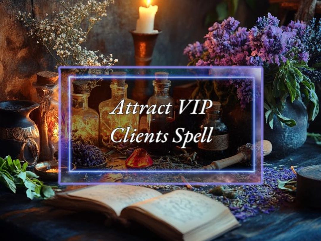Attract VIP Clients - Business Spell - Etsy