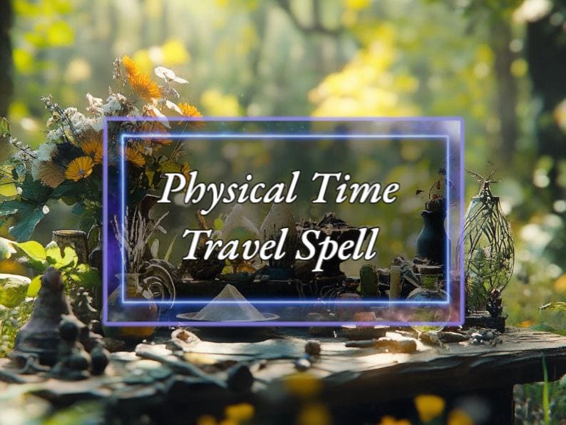 Physical Time Travel Spell Time Teleportation Ability Ritual - Etsy