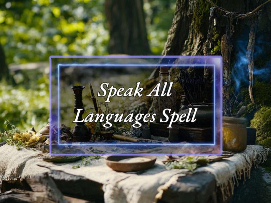 Speak All Languages Spell Polyglot Ability Magic - Etsy