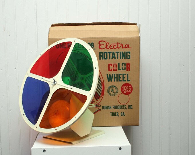 Vintage Aluminum Christmas Tree Rotating Color Wheel Electra Rotating ...