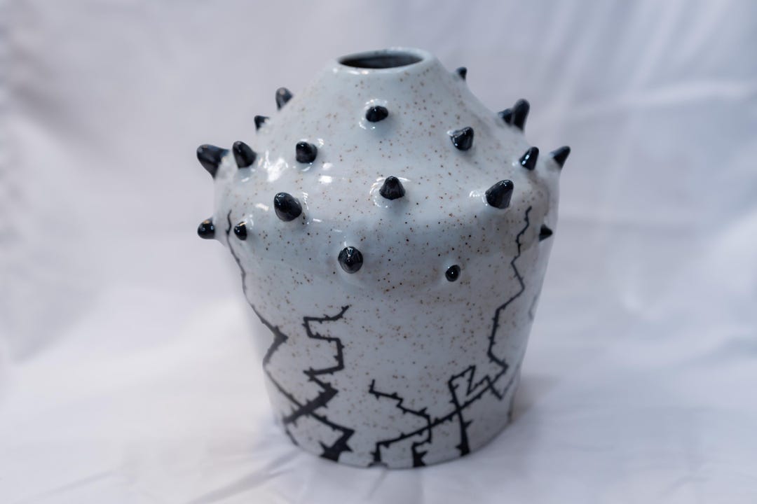 Handmade Ceramic Thorn Lamp Bottom - Etsy