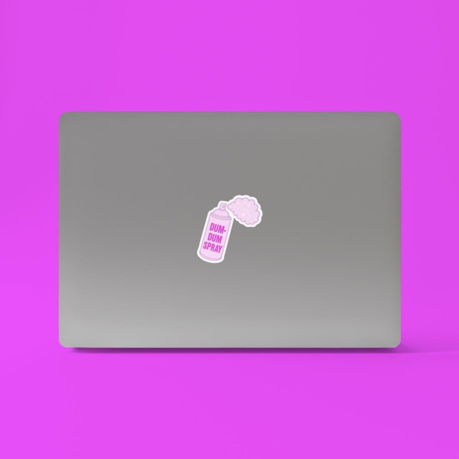 Funny Dum-dum Spray Sticker: Sassy Pink Glitter Vinyl Decal - Etsy