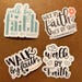 Walk by Faith Sticker • Christian Sticker • Bible Verse Decal - Etsy