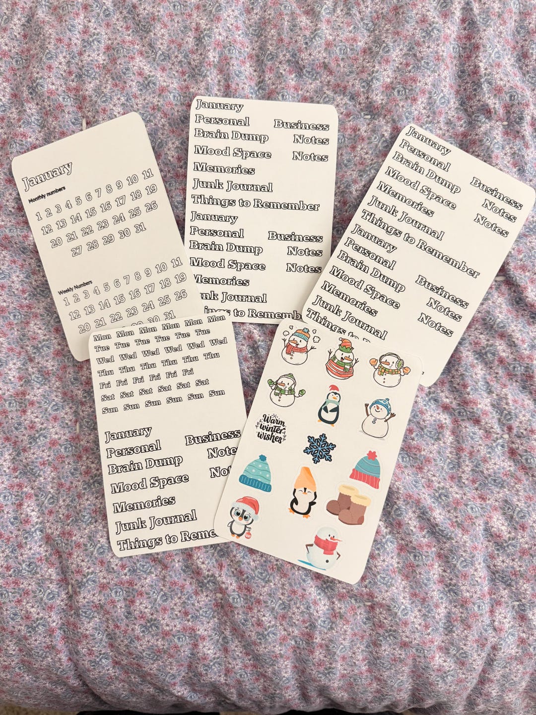 Color-in Customizable Bullet Journal Sticker Layouts - Etsy