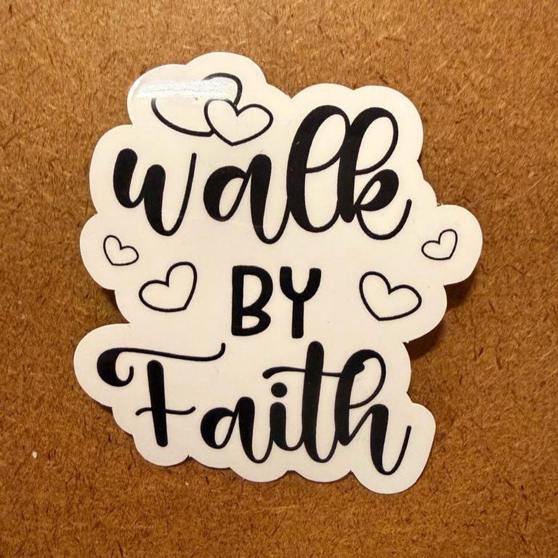 Walk by Faith Sticker • Christian Sticker • Bible Verse Decal - Etsy
