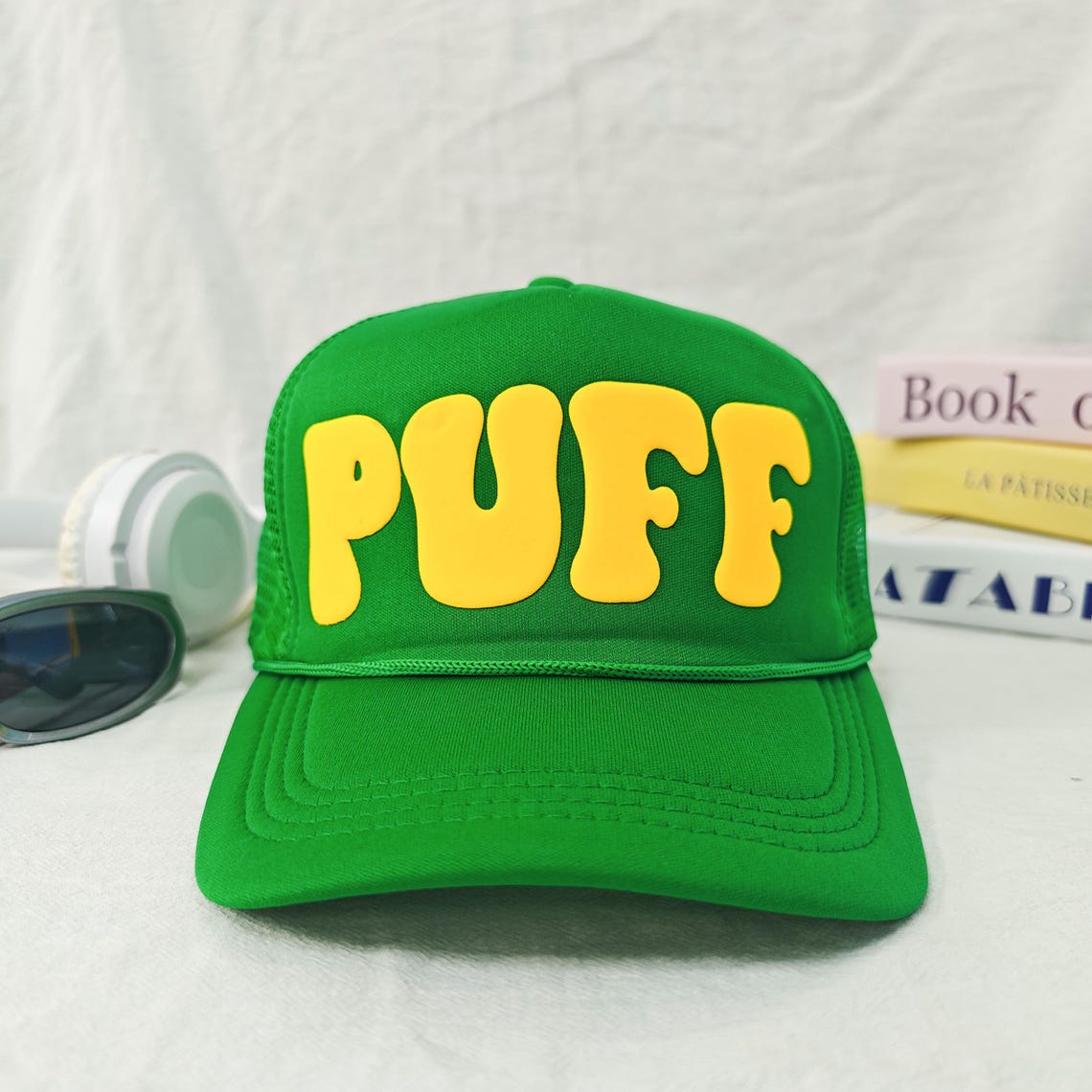 Custom PUFF Trucker Hat,custom 3D Logo Foam Trucker Hat,metallic Puff ...