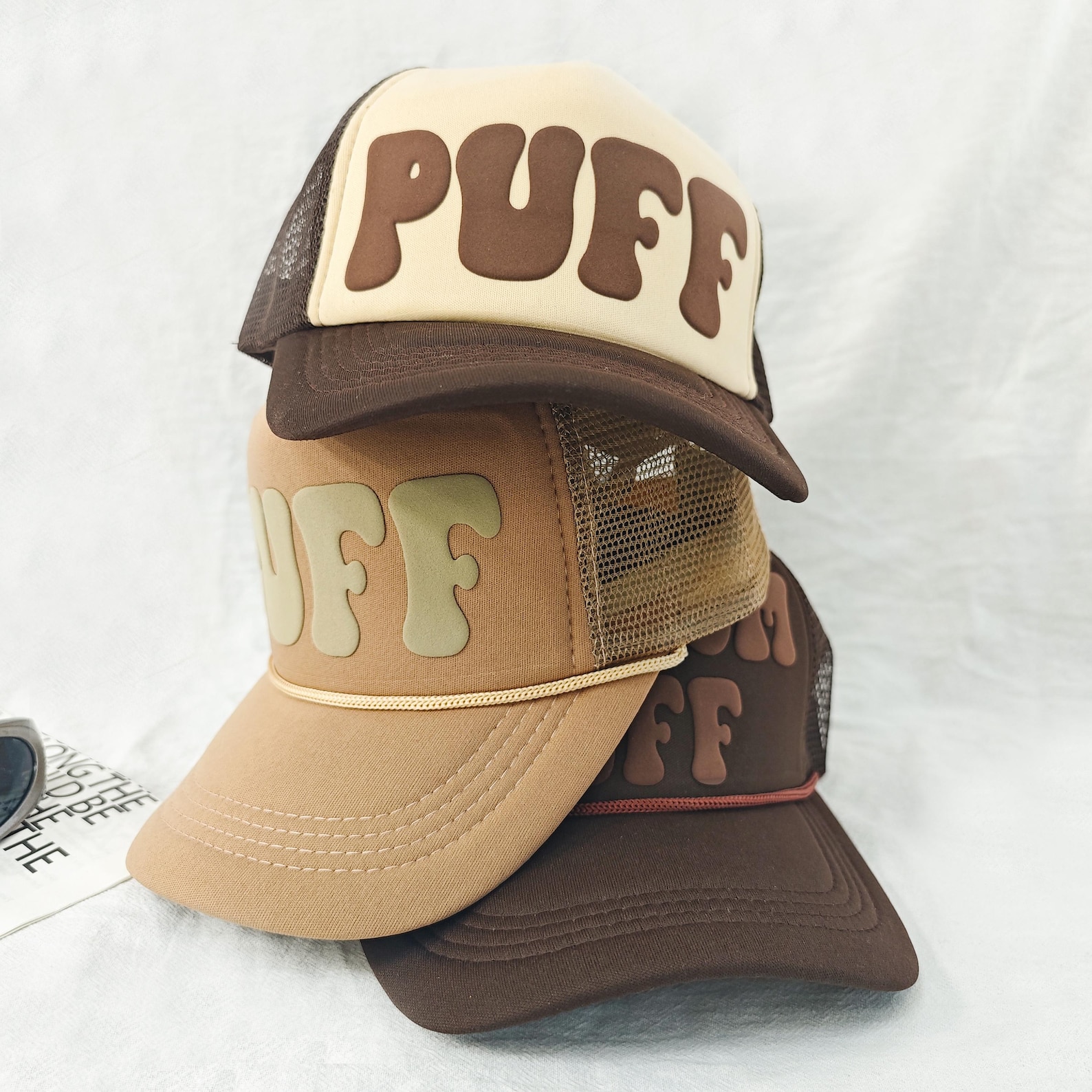 Custom PUFF Print Trucker Hat,personalized Foam Hat,custom Caps,foam ...