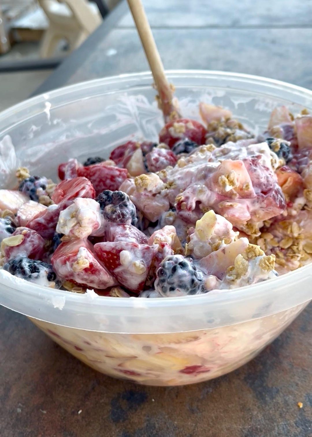 Delicious Creamy Fruit Salad With Greek Yogurt Digital Download - Etsy
