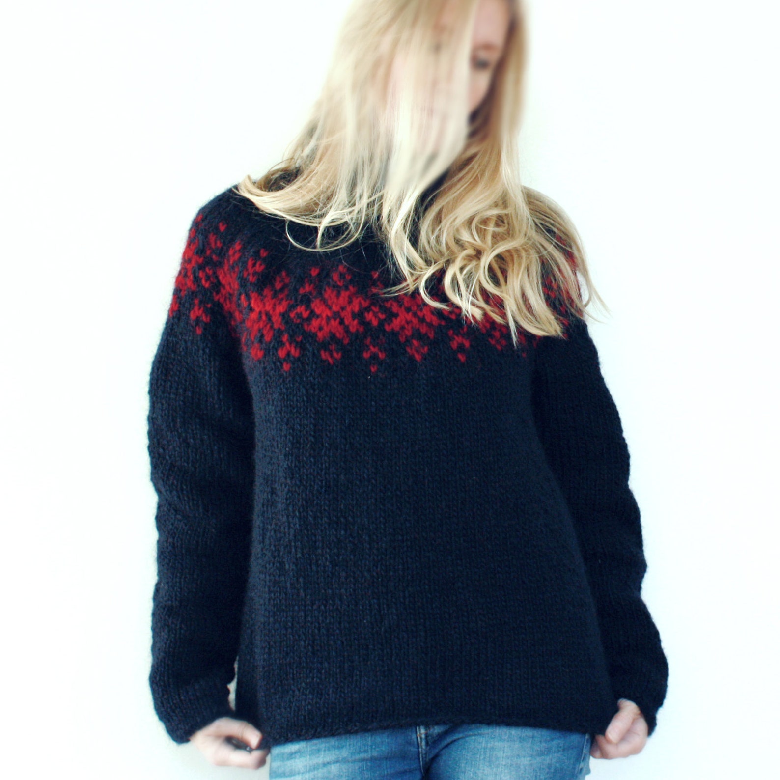 KNITTING PATTERN Twilight Sweater PDF Pattern Norwegian - Etsy