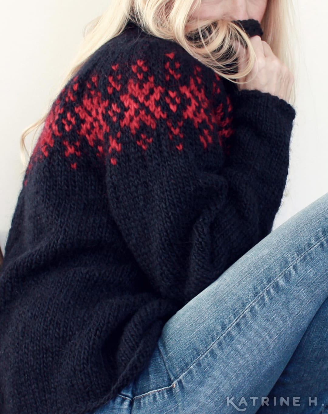 KNITTING PATTERN - Twilight Sweater - PDF Pattern - One Size Norwegian ...