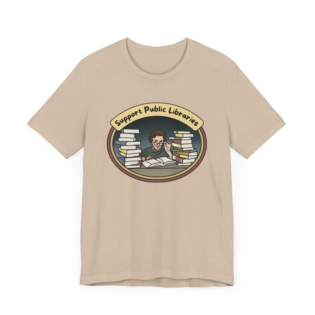 Support Public Libraries - Retro Vintage Unisex T-shirt - Etsy