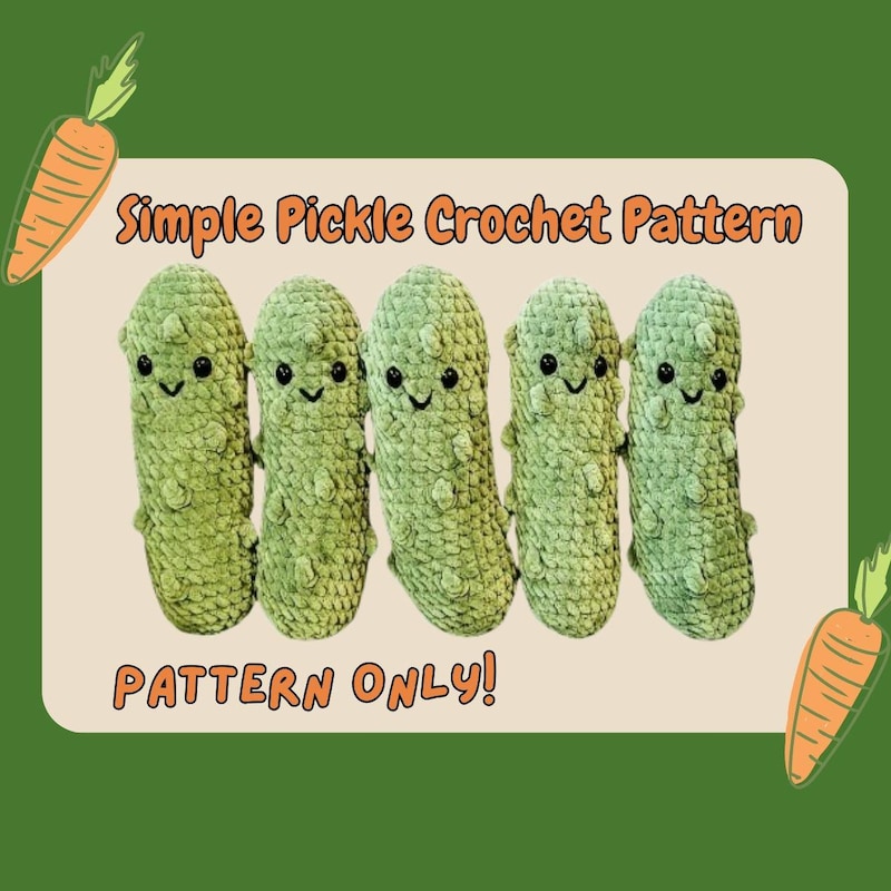 Crochet Pickles Patterns - Etsy