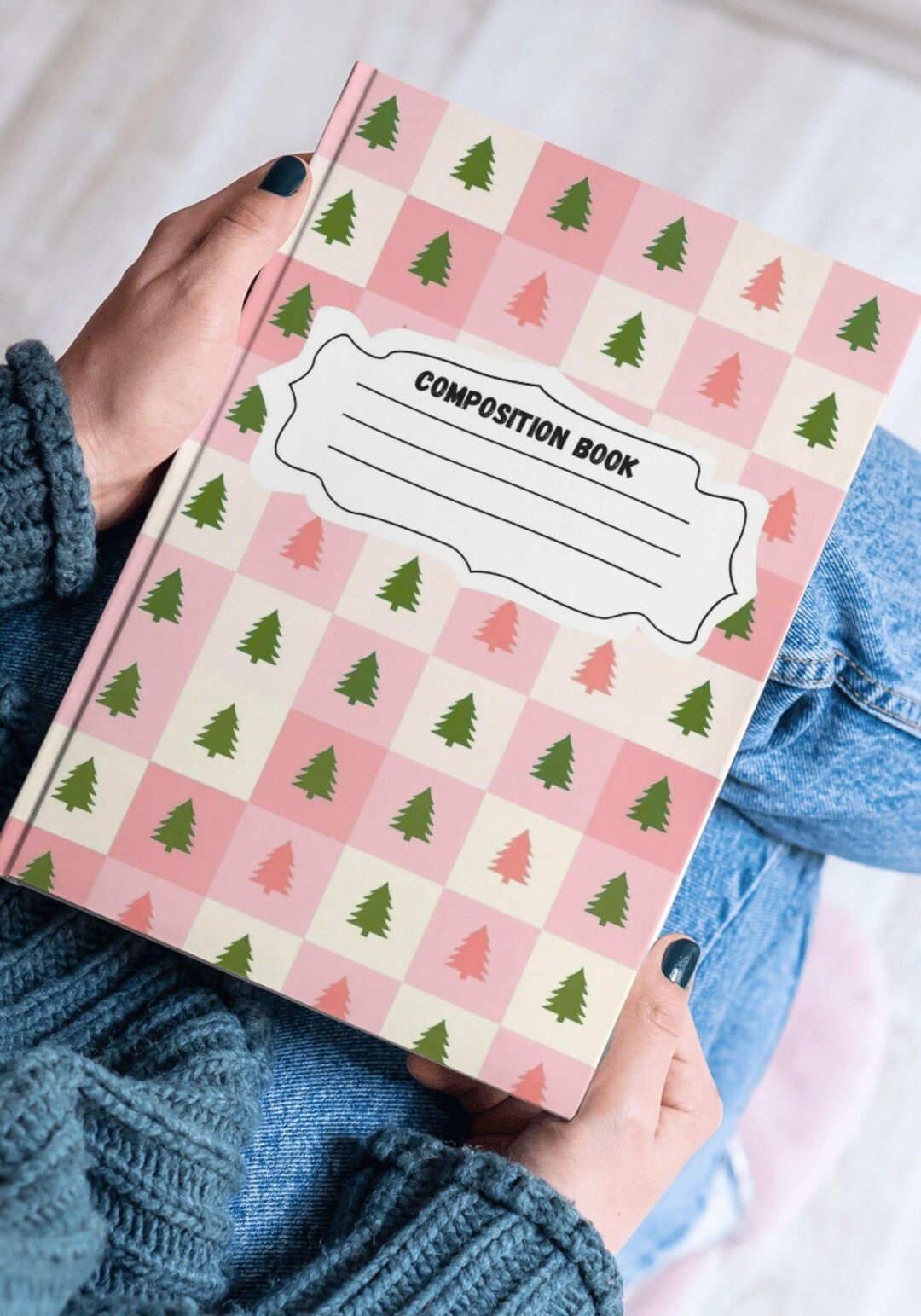 Printable Composition Notebook PNG, Tree Composition Book PNG, Cute ...