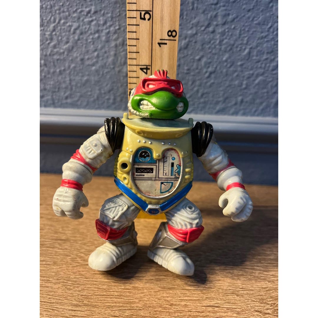 Vintage Teenage Mutant Ninja Turtles Action Figure Space Suit Raphael ...