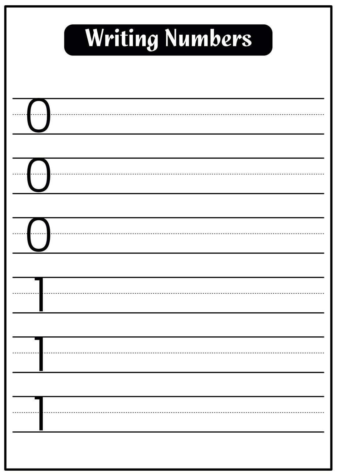 Number Writing Worksheets | 0-9 Tracing Pages | Handwriting Practice ...