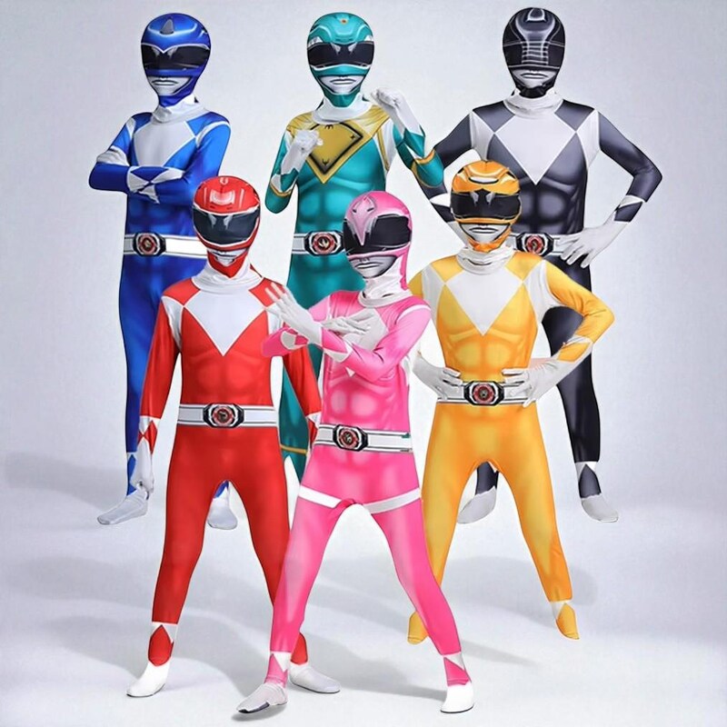 Kids Green Power Ranger Costume - Etsy