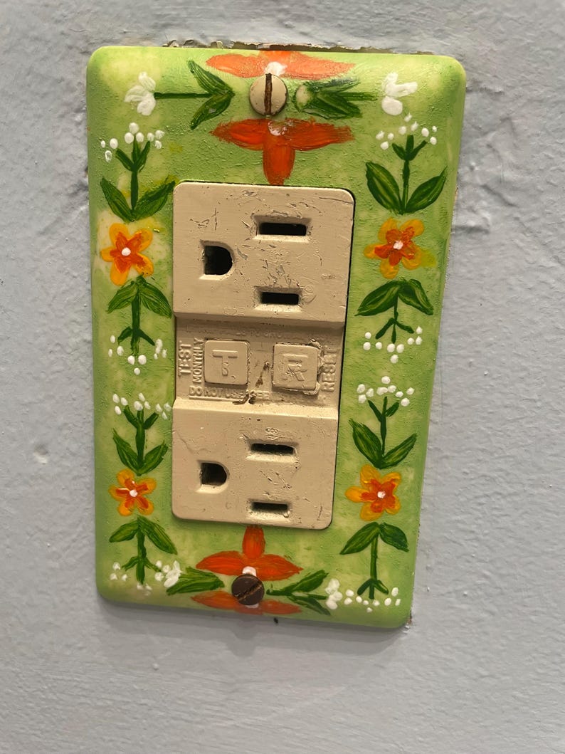 Custom Painted Light Switch Plate - Etsy