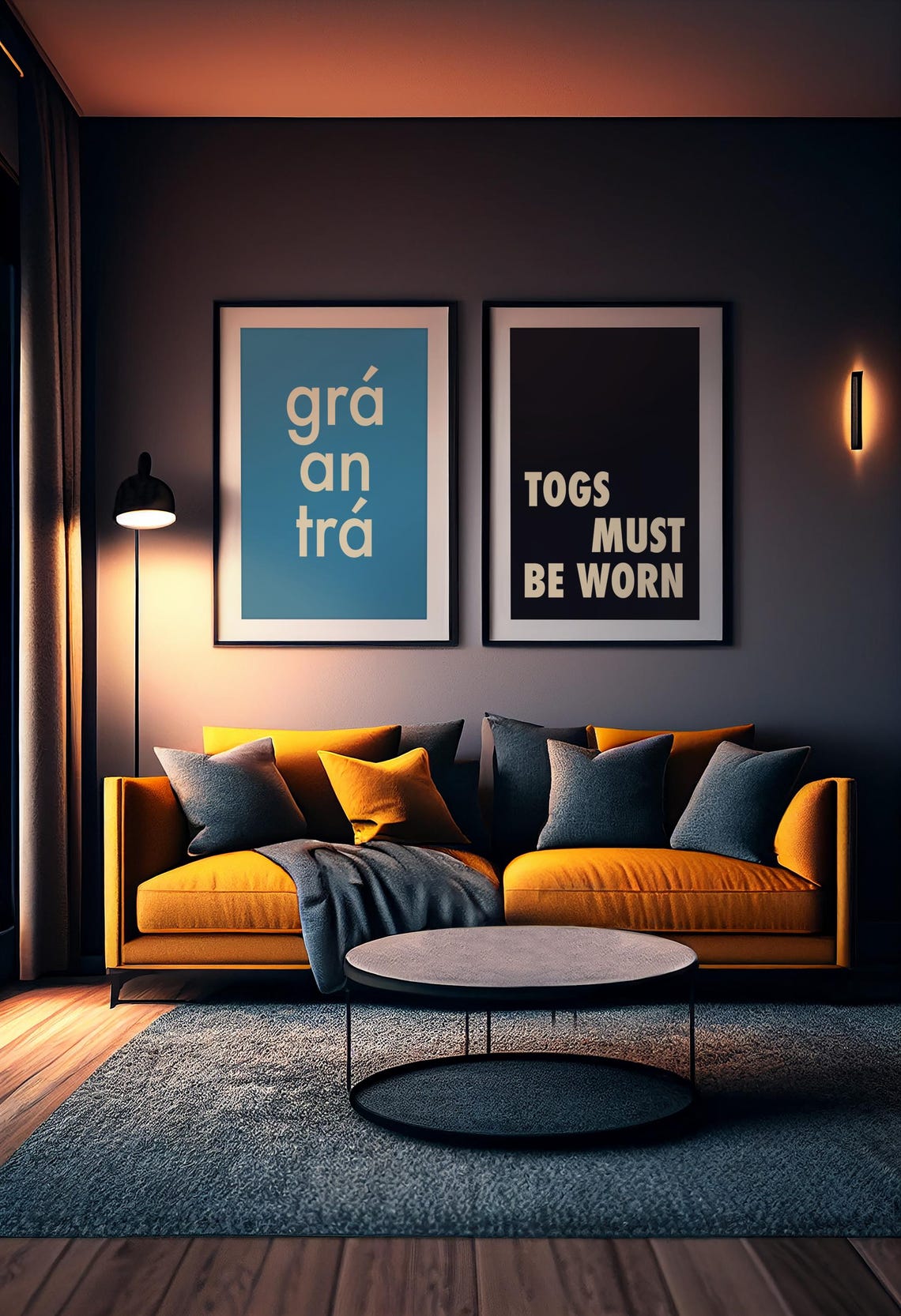 Togs Must Be Worn Print: Irish Swim Poster, Forty Foot Sign (digital ...