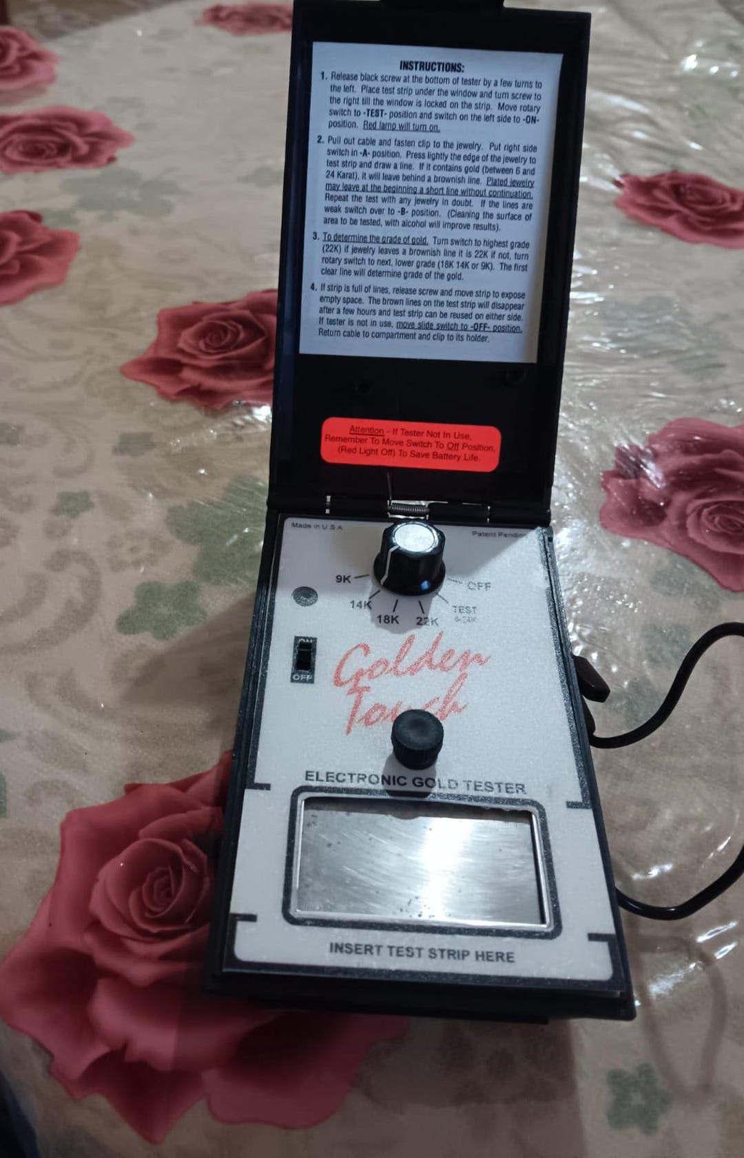 Golden Touch Electronic Gold Tester. Gold Tester -but NO Testing STRIPS ...
