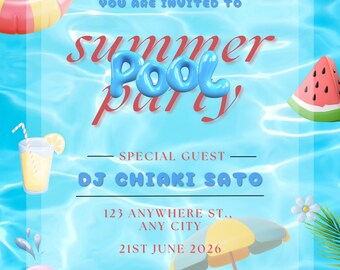 Summer Pool Party - Etsy