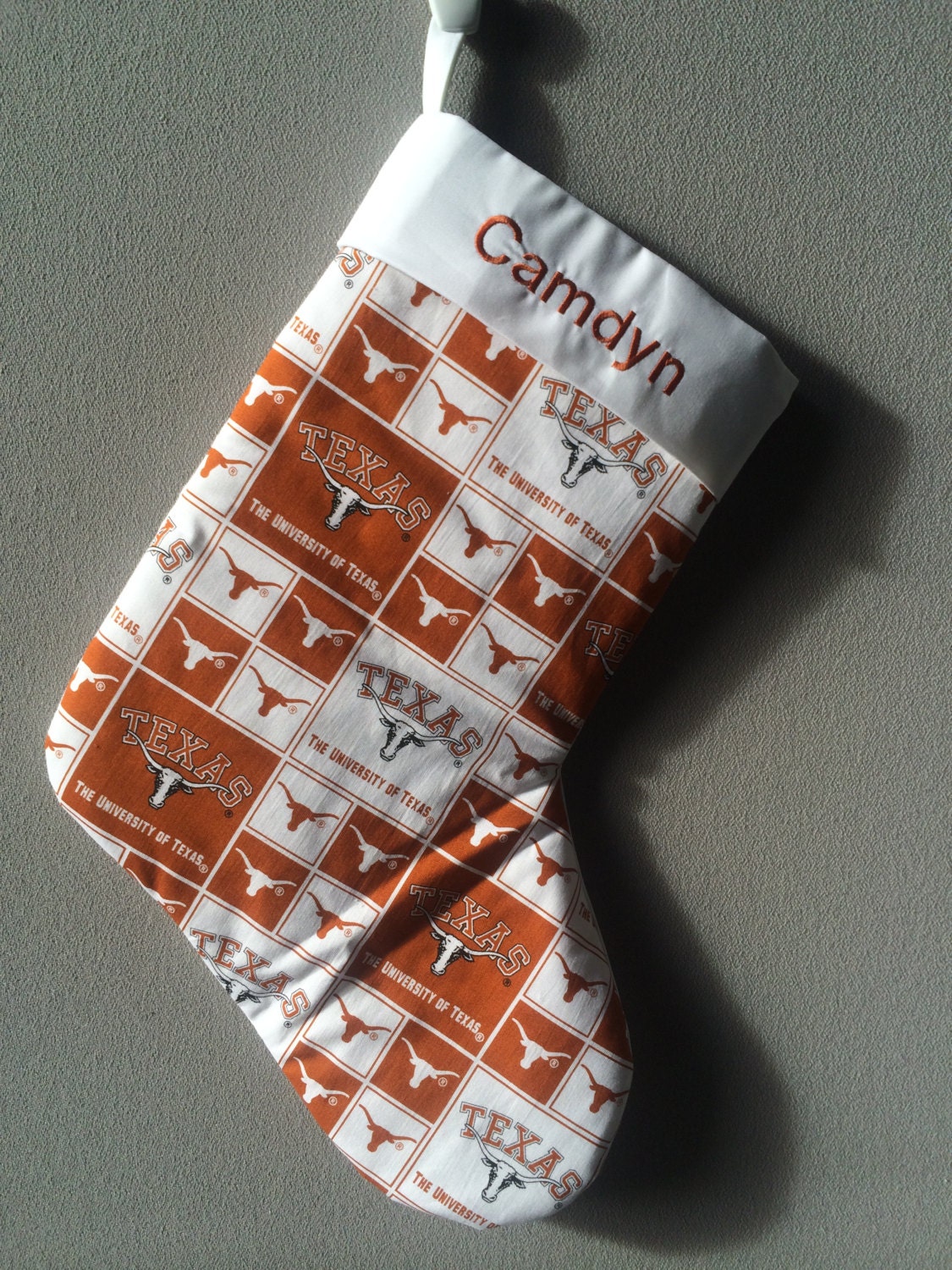 Personalize Your Stocking With Block Letter Embroidery - Etsy