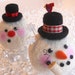 NEW PDF-PATTERN, Roly-poly Snowman Pincushion Design, Wool Snowman ...