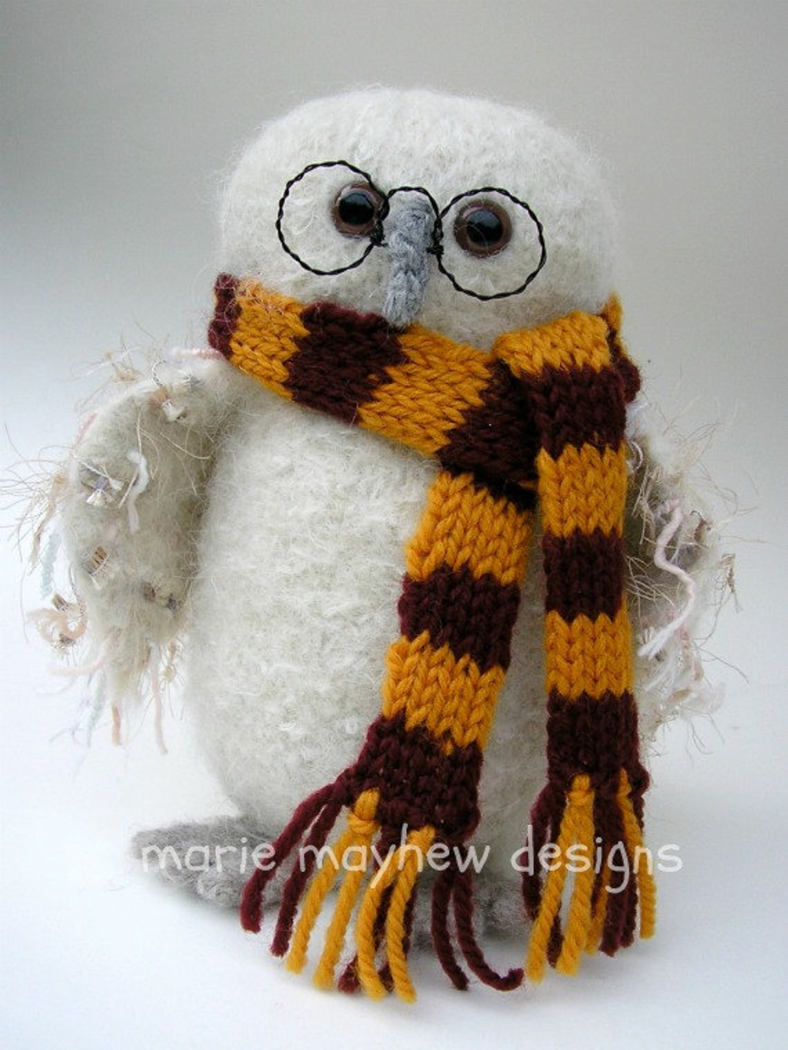 PDF-PATTERN. A Knit & Felt Wool Owl Downloadable PDF Pattern - Etsy