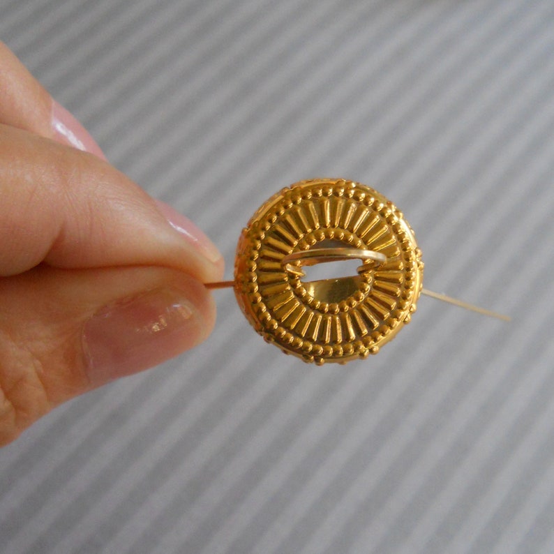 Metal Ornament Caps With Spring Loop - Gold or Silver - Set of 5 - Etsy